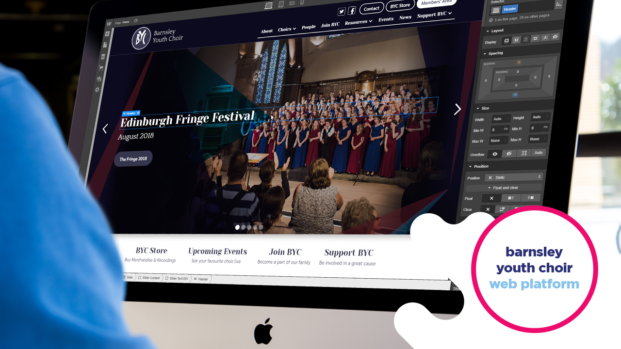 Barnsley Youth Choir Website Design and Development | FCD