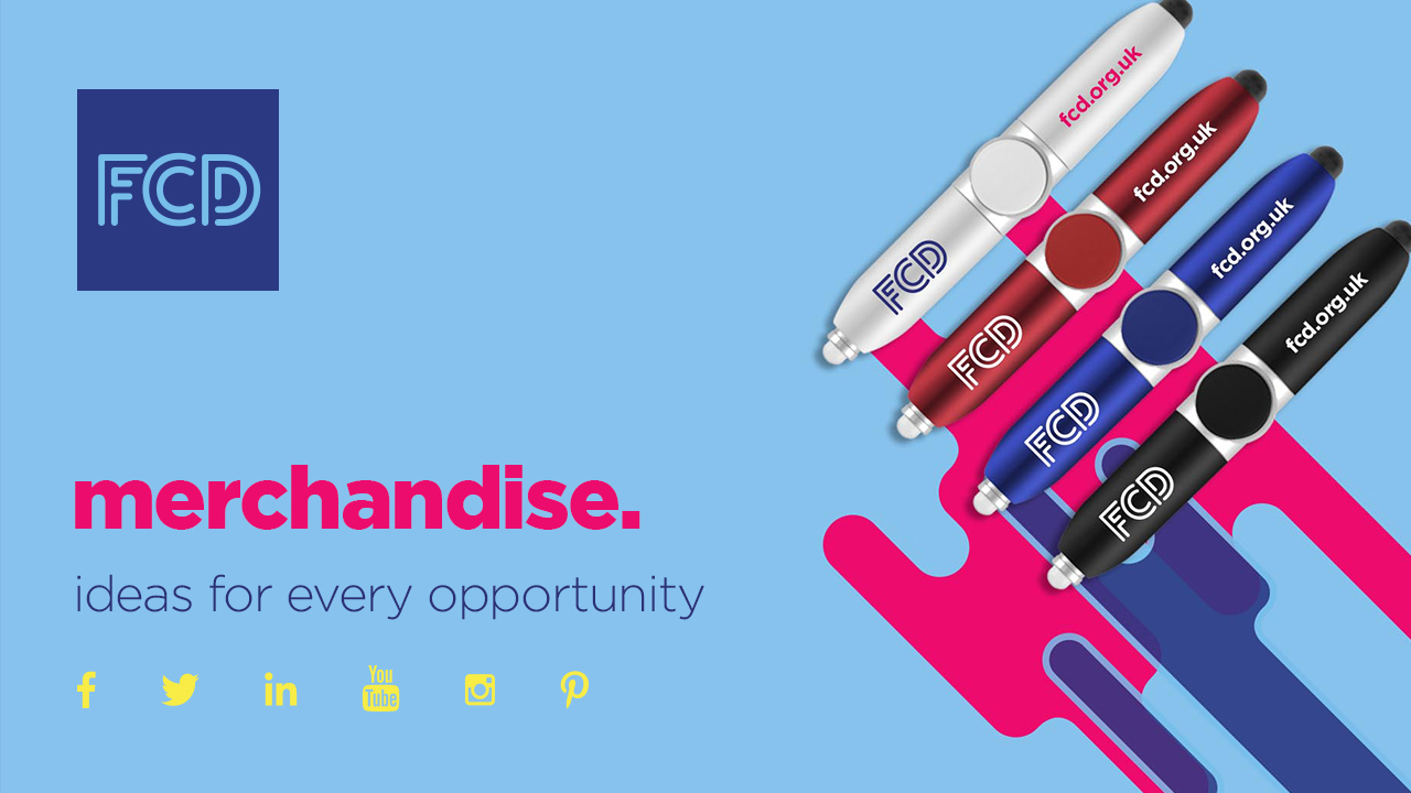 Branded merchandise and marketing material | FCD